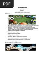 Management of Sporting Events Class 12 | PDF | Tournament | Sports