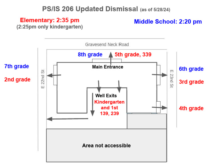 Updated Dismissal Times for PS/IS 206 | PDF
