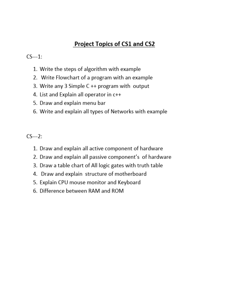 State Board X1 Sci (CS1 & CS2) | PDF
