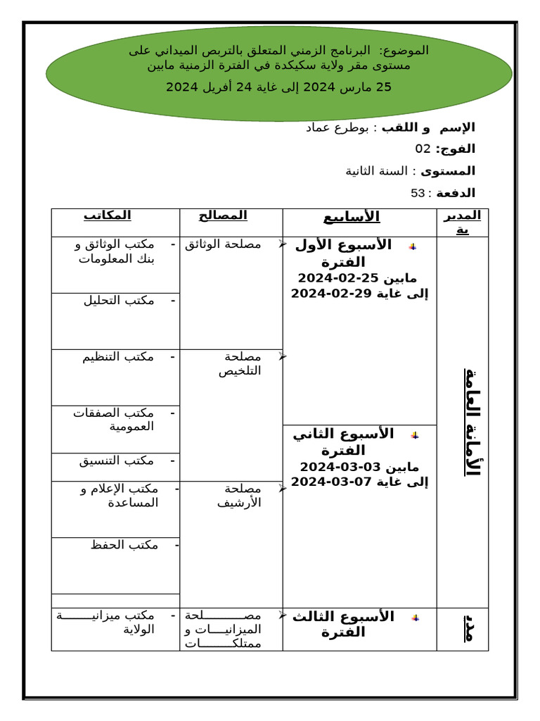 Programme Stage | PDF