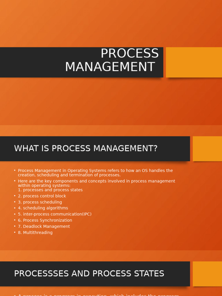 Understanding Process Management in OS | PDF | Scheduling (Computing) | Process (Computing)