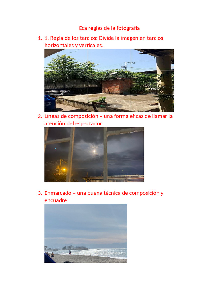 Reglas Clave de Composición Fotográfica | PDF