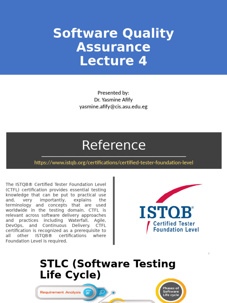 Lec 4 Tester Foundation Level CTFL | PDF | Software Testing ...