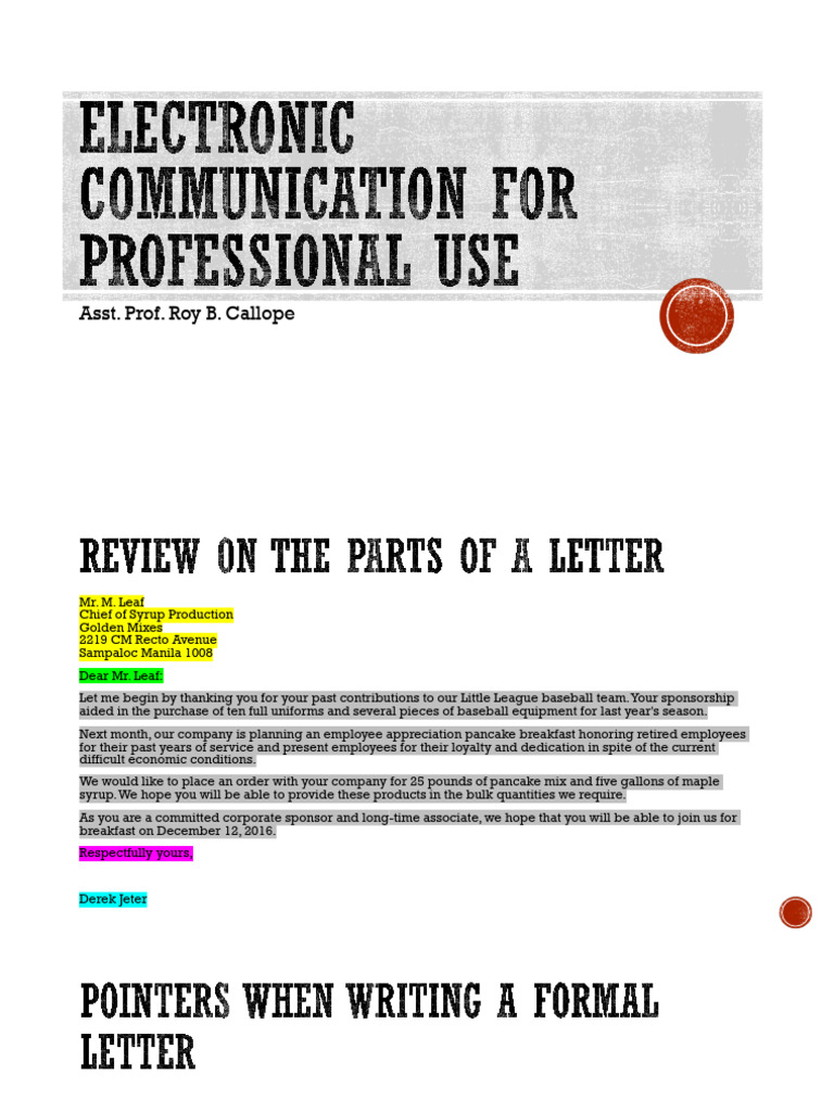 DDI Electronic Communication For Professional Use | PDF