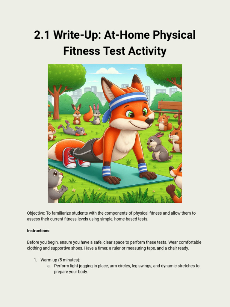 2.1 Write-Up Document (1) | PDF | Physical Fitness | Foot 2.1 Write-Up Document (1) | PDF | Physical Fitness | Foot