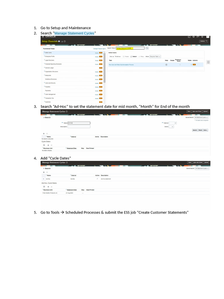 How To Create Customer Statement | PDF