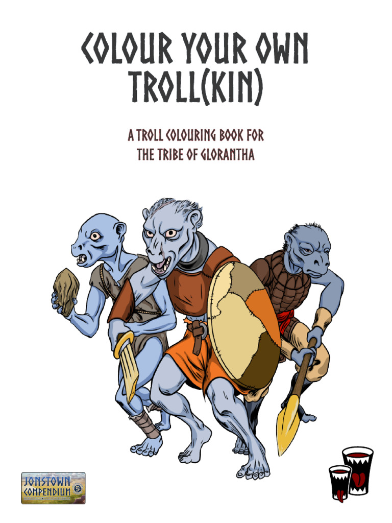 Glorantha Troll Colouring Book | PDF