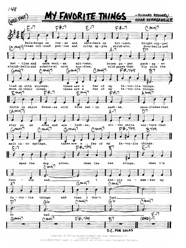 My Favorite Things | PDF