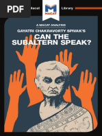 Can The Subaltern Speak | PDF | Postcolonialism | Critical Theory
