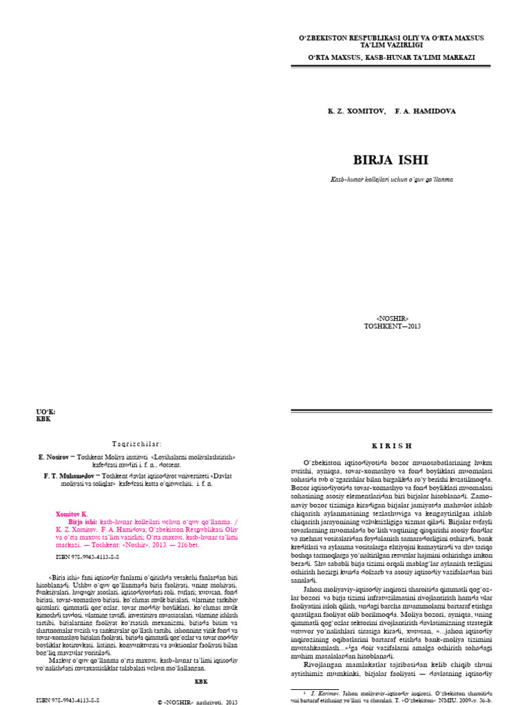 Birja Ishi f6cfd | PDF