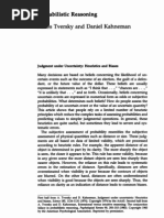 Tversky and Kahneman (1974) Judgment Under Uncertainty | PDF | Academic ...