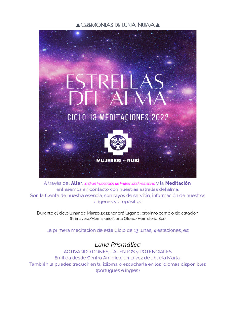 CEREMONIA Luna Prismática | PDF | Tierra