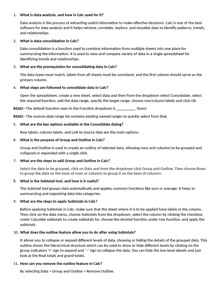 Information Technology (402) - Chapter 2.1 - Analyse Data Using ...