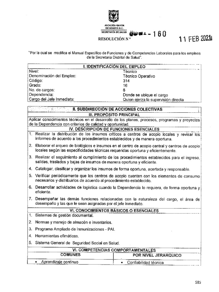 Manual Funciones SDS Bogota | PDF