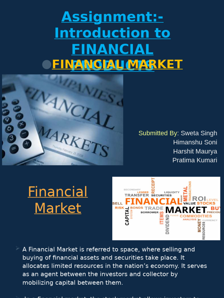 Project Report-Finacial Products | PDF | Financial Markets | Stocks