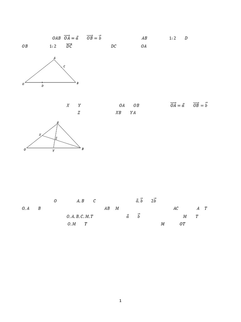 Proofs of vectors | PDF | Line (Geometry) | Euclidean Vector