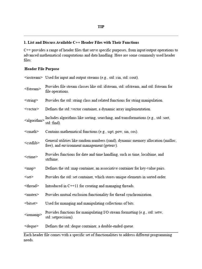 TIP | PDF | C++ | Compiler