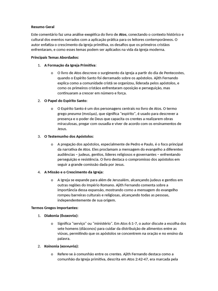 NIV Application Commentary Acts de Ajith Fernando | PDF | Cristianismo ...