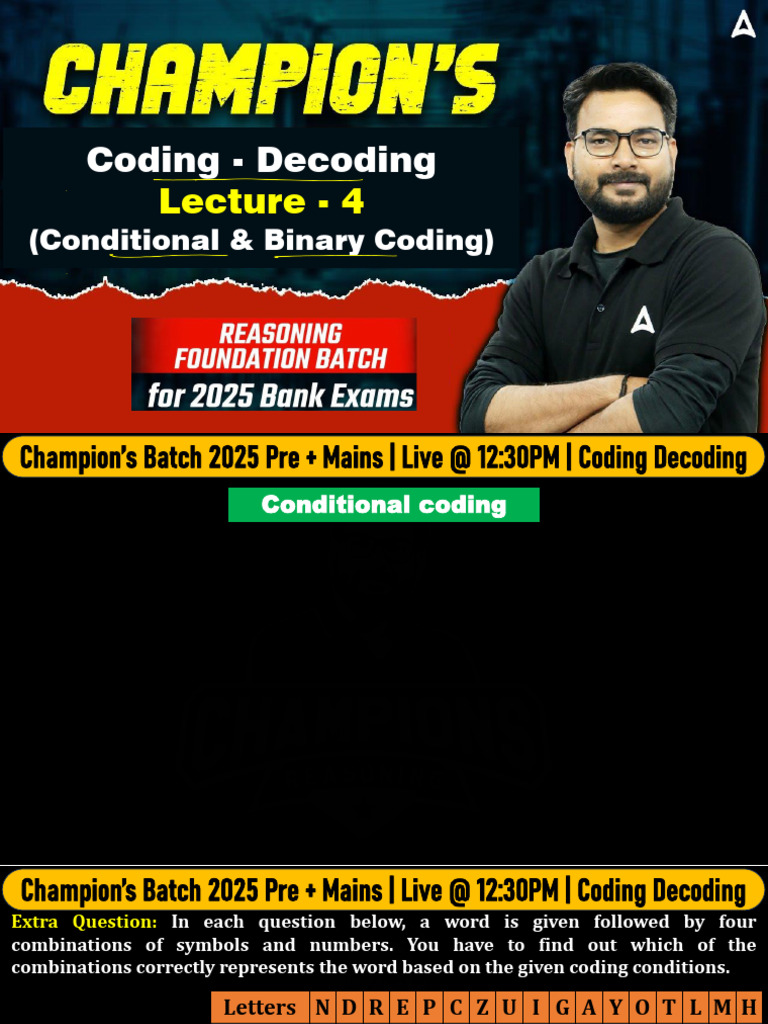 Coding - Decoding: Lecture - 4 | PDF