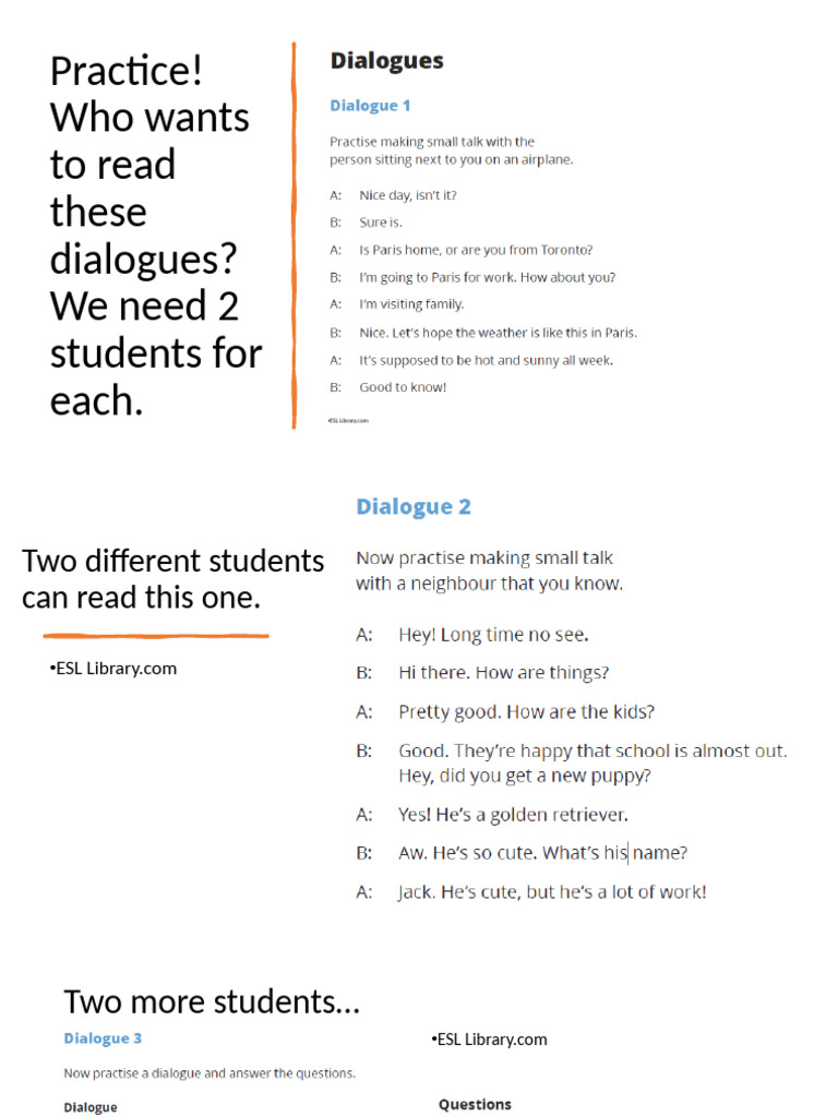 Small Talk Patterns and Topics Guide | PDF | Human Communication ...