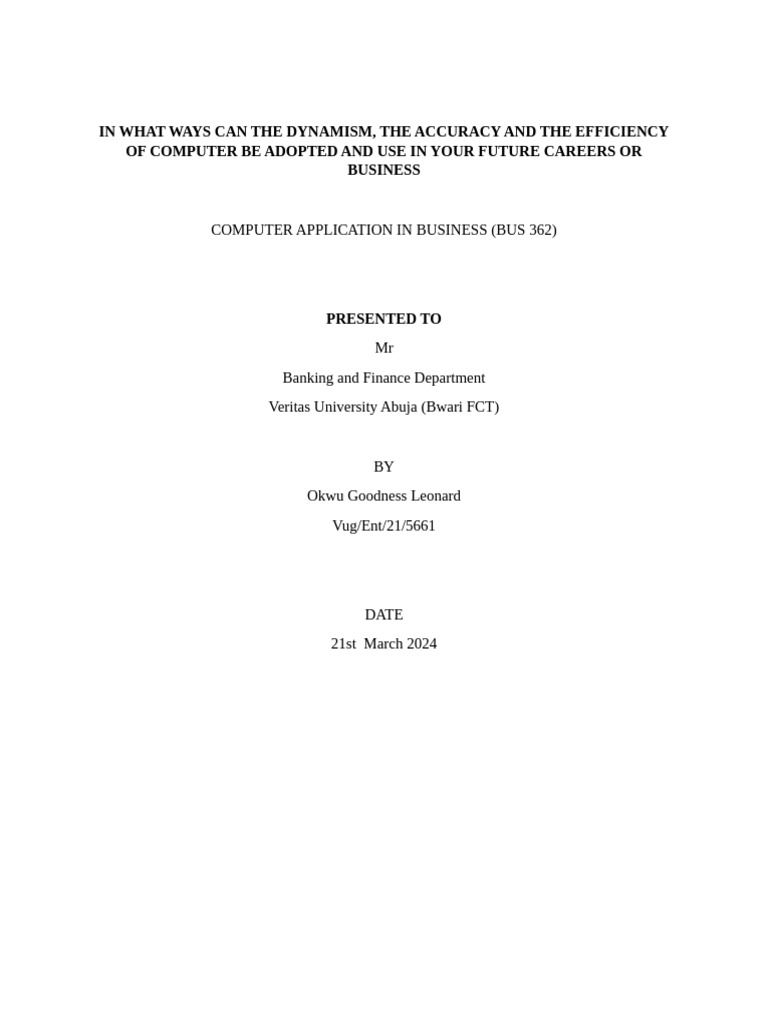 Computer App. Assignment | PDF | Computer Security | Security