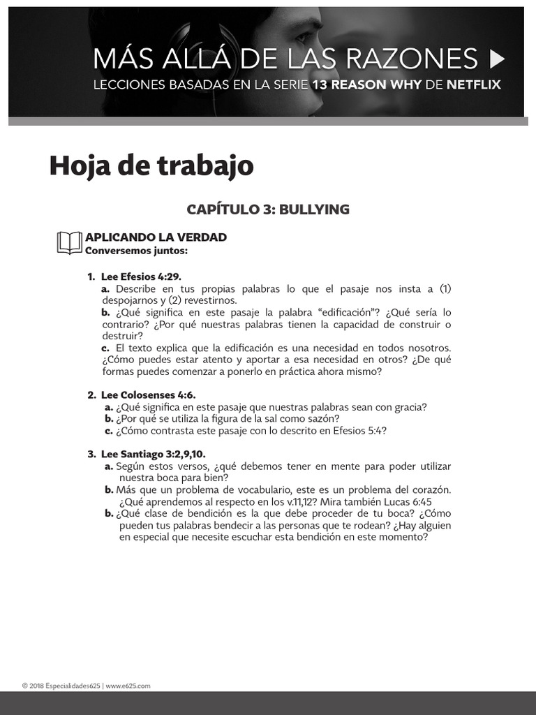 CAP03 13RAZONES HojaTrabajo | PDF
