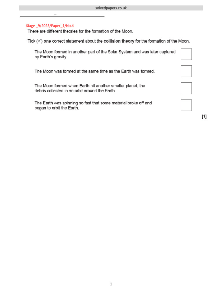2023 2 Earth and Beyond Checkpoint Sec 1 Progression Stage 9 | PDF