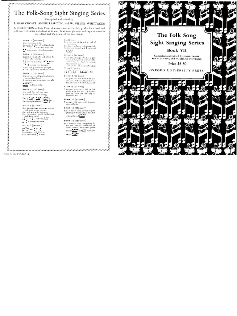 07 The Folk Song Sight Singing | PDF