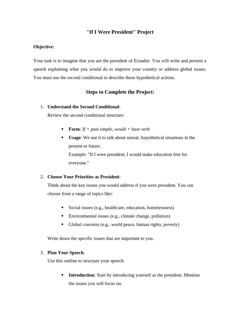 Presidential Speech Project Guidelines | PDF | Speech | Natural Environment