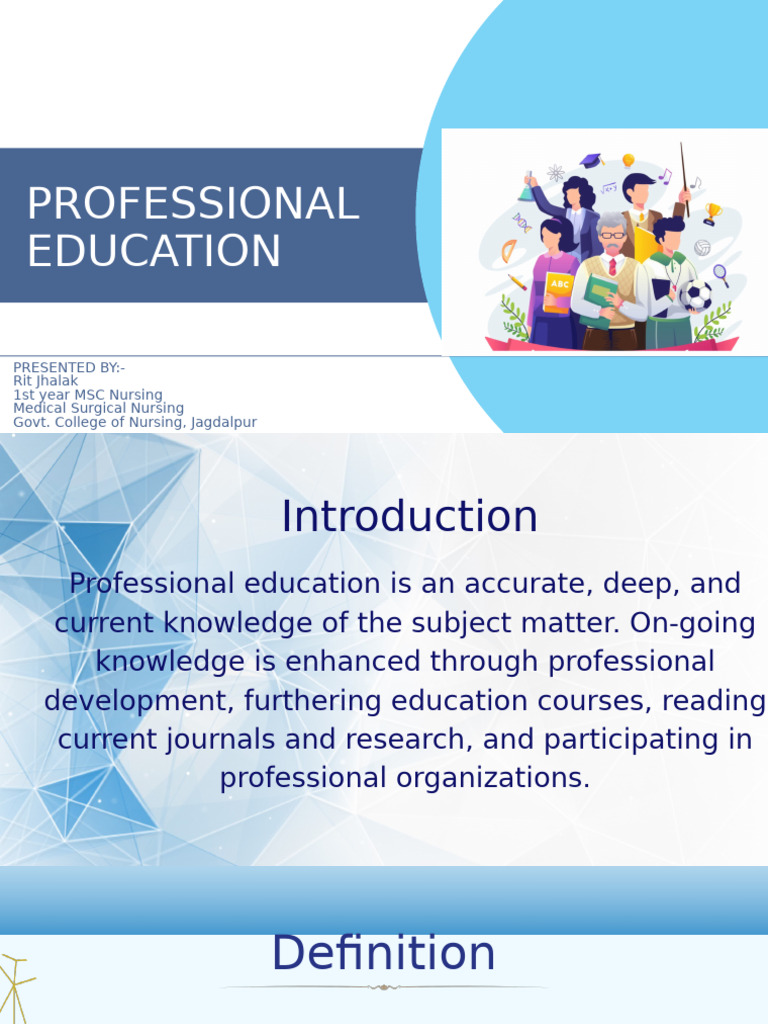 professional Education | PDF