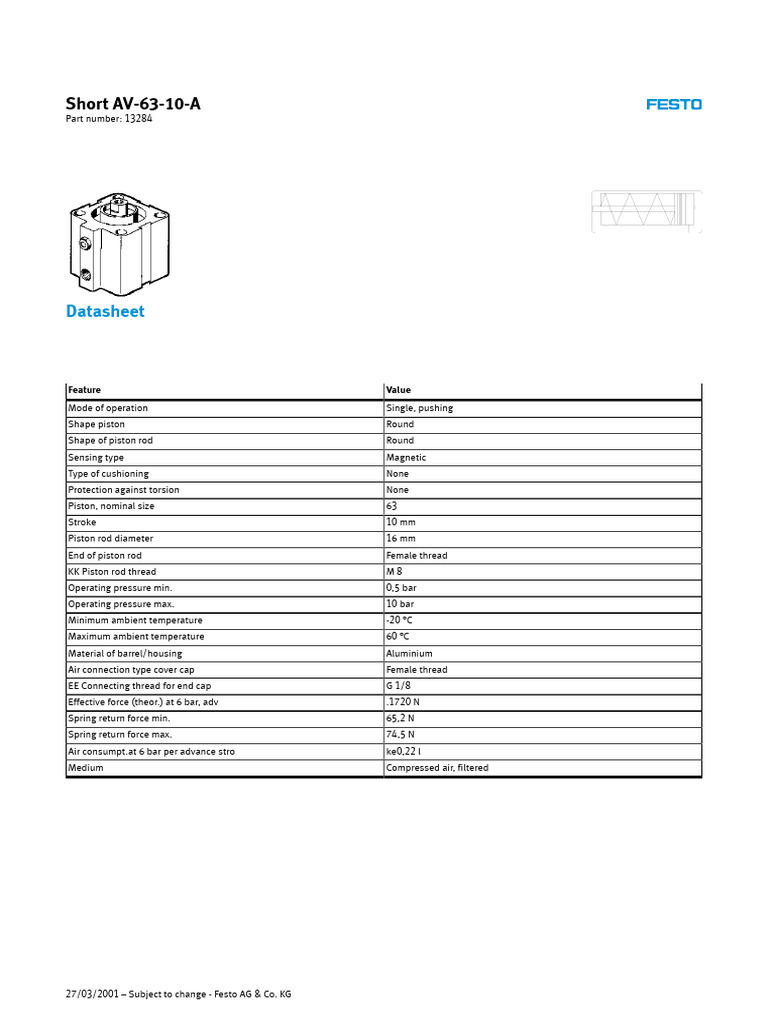 Short AV-63-10-A: Datasheet | PDF