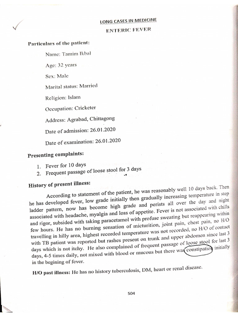 Enteric Fever | PDF