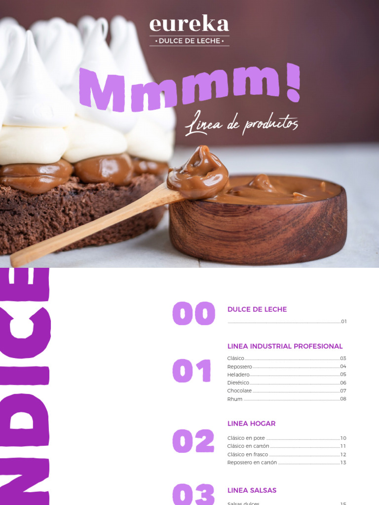 Línea de Productos Dulce Eureka | PDF | Postres | Confitería