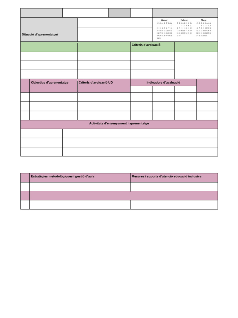 Plantilla Programació 1 LOMLOE | PDF