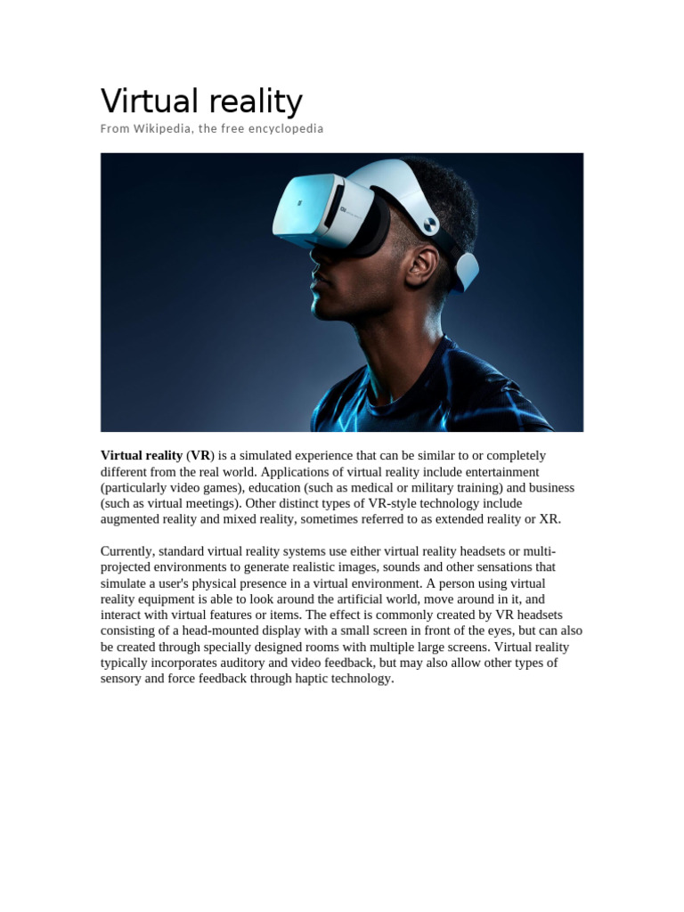 Virtual Reality Pdf