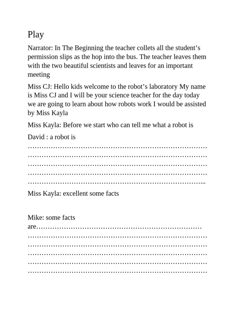 Learning About Robots in Class | PDF