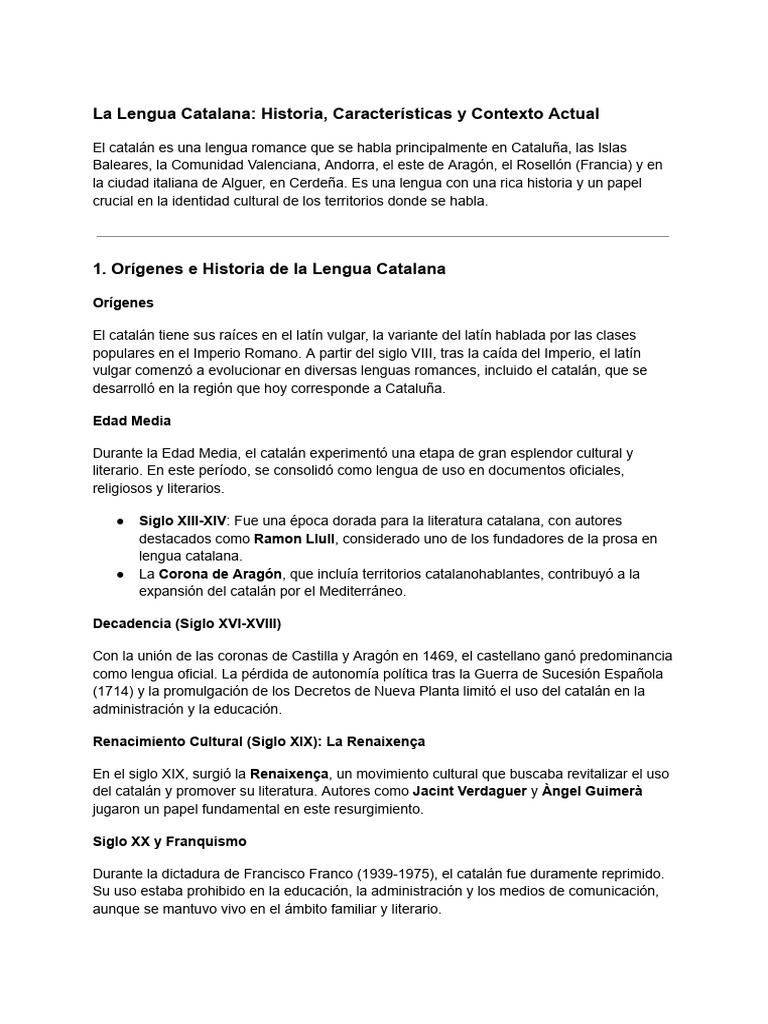 El Catalán | PDF | Cataluña | Lengua española