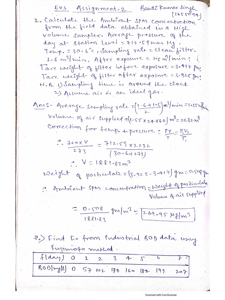 EVS assignment2 (Banti kumar) | PDF