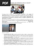 Guía para Debates Estudiantiles en Clase | PDF | Salón de clases | Escuelas