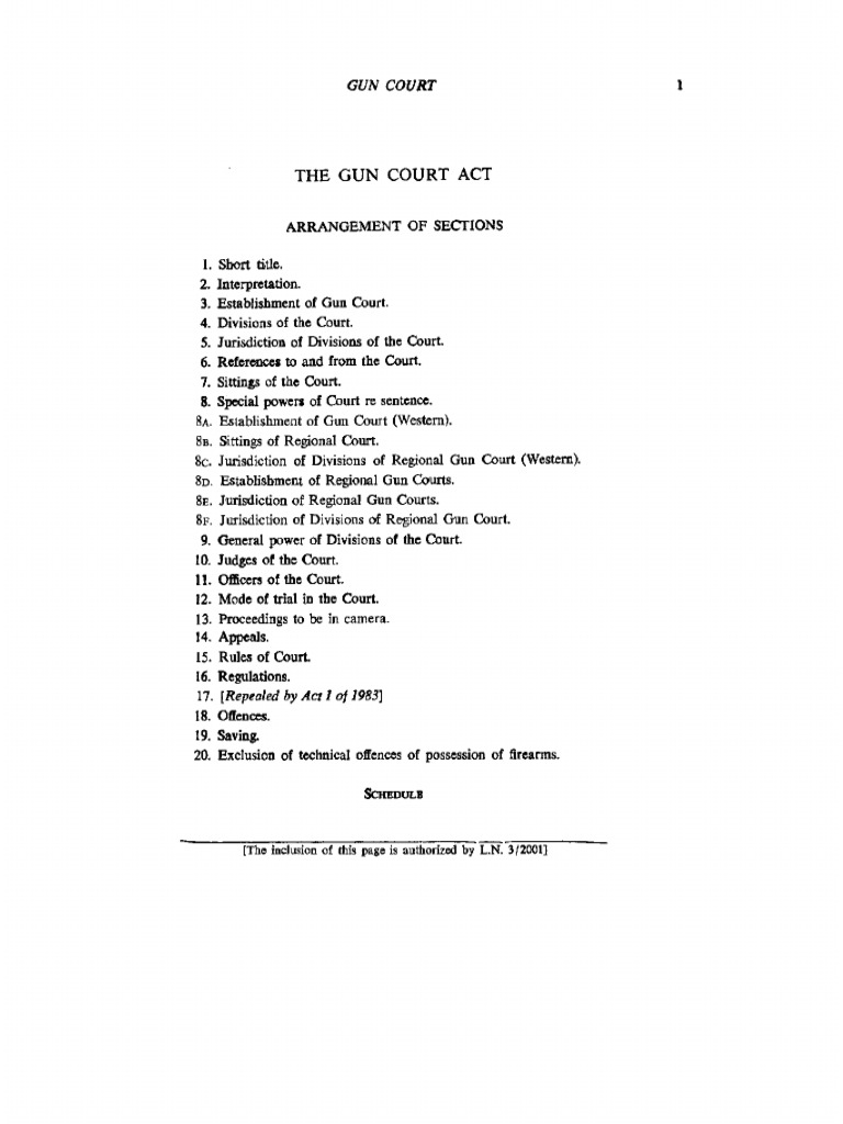 Gun Court Act Overview and Structure | PDF | Magistrate | Judge