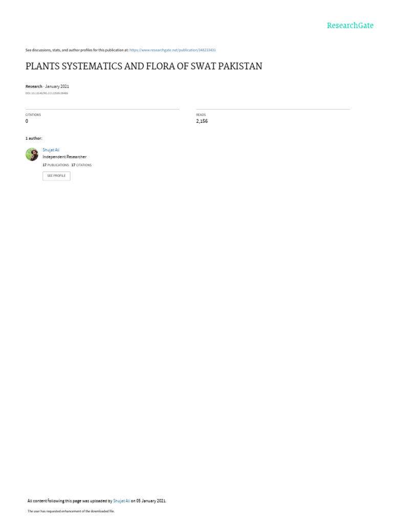 Flora of Swat | PDF | Plants | Botany