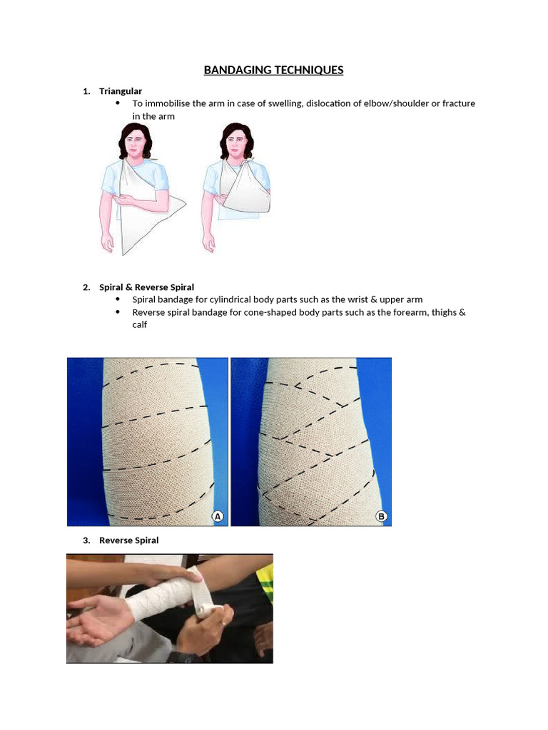 Bandaging Techniques | PDF