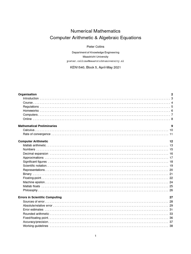 topic-1-handout | PDF | Significant Figures | Numbers