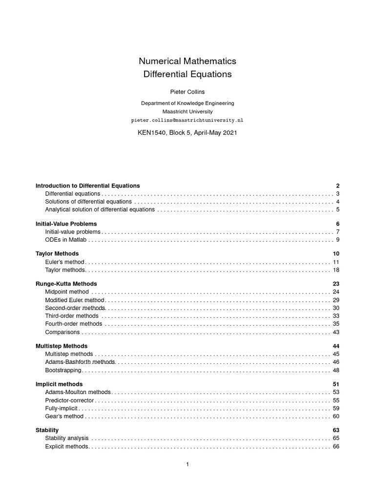 topic-2-handout | PDF | Equations | Numerical Analysis