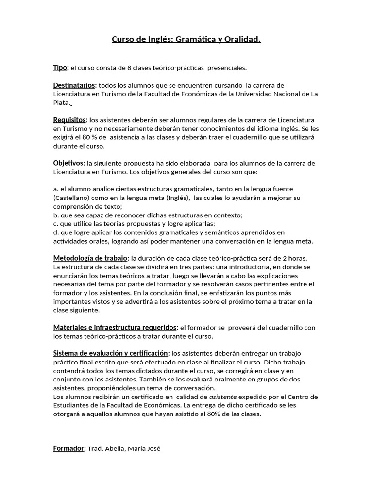 Curso de Inglés 2014-Franja Morada | PDF | Gramática | Idioma en Inglés