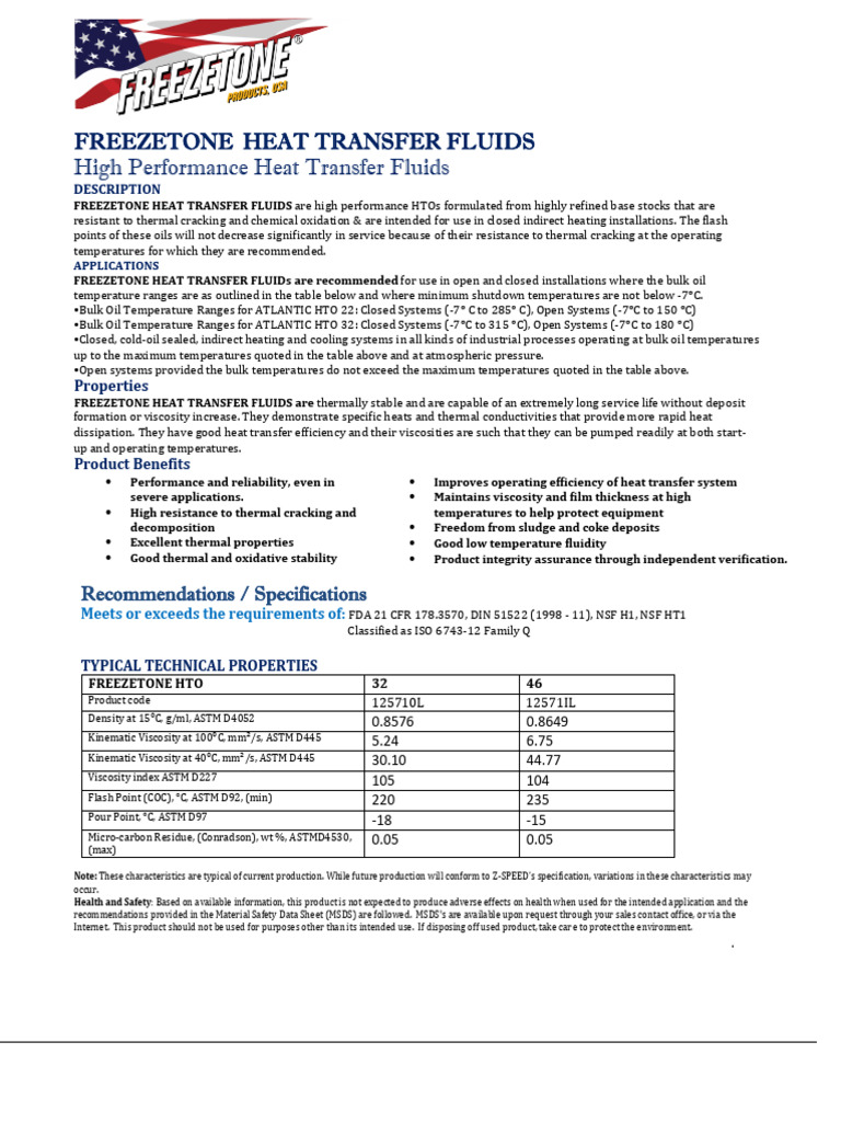 High Performance Heat Transfer Fluids | PDF | Heat Transfer | Coolant