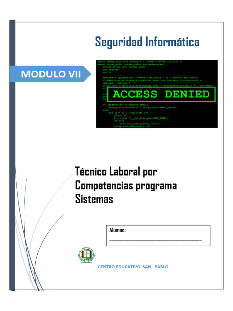 Modulo Vii Seguridad Informatica | PDF | Cortafuegos (informática ...