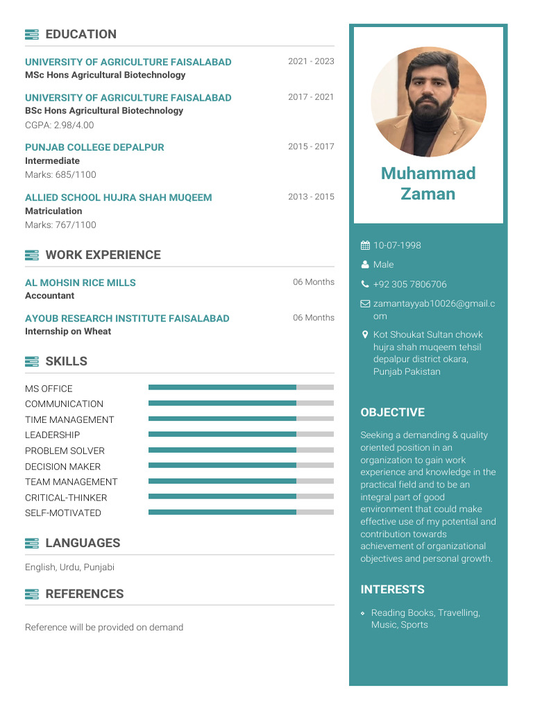 Muhammad Zaman 1 | PDF