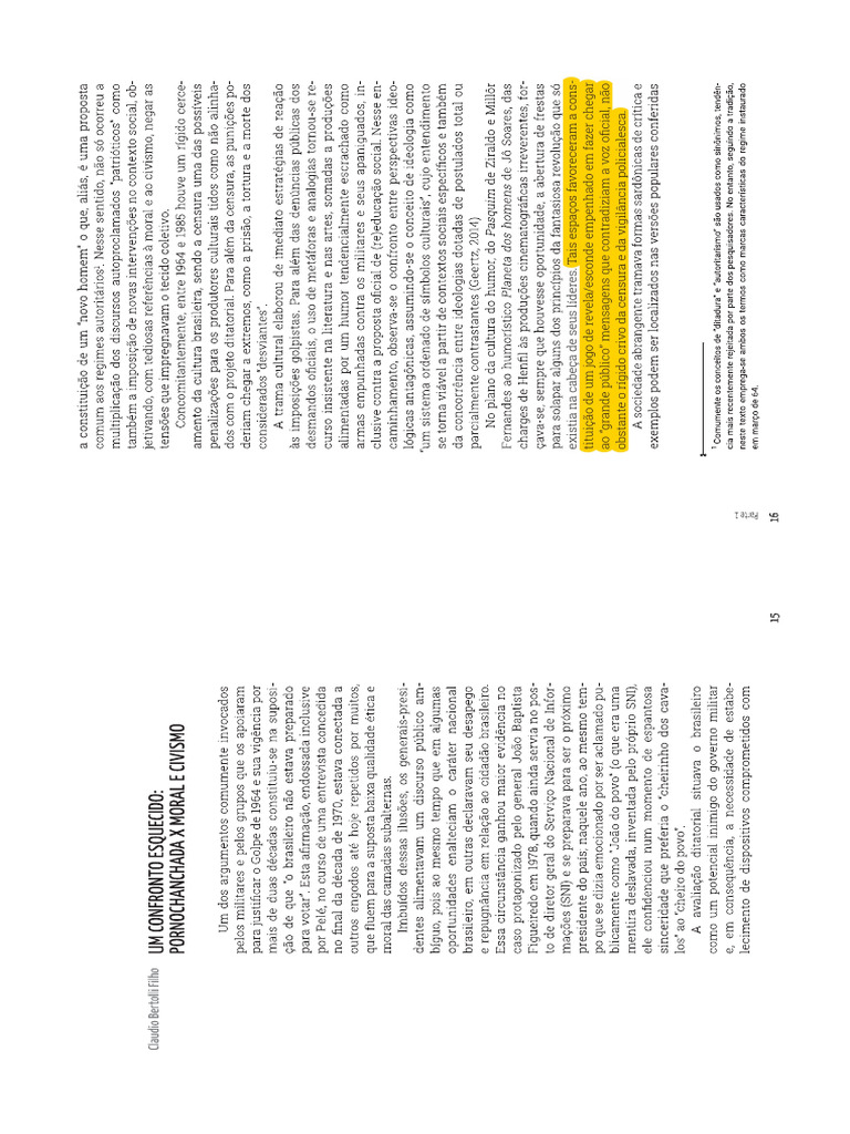 Um Confronto Esquecido Pornochanchada X Moral e Civismo | PDF