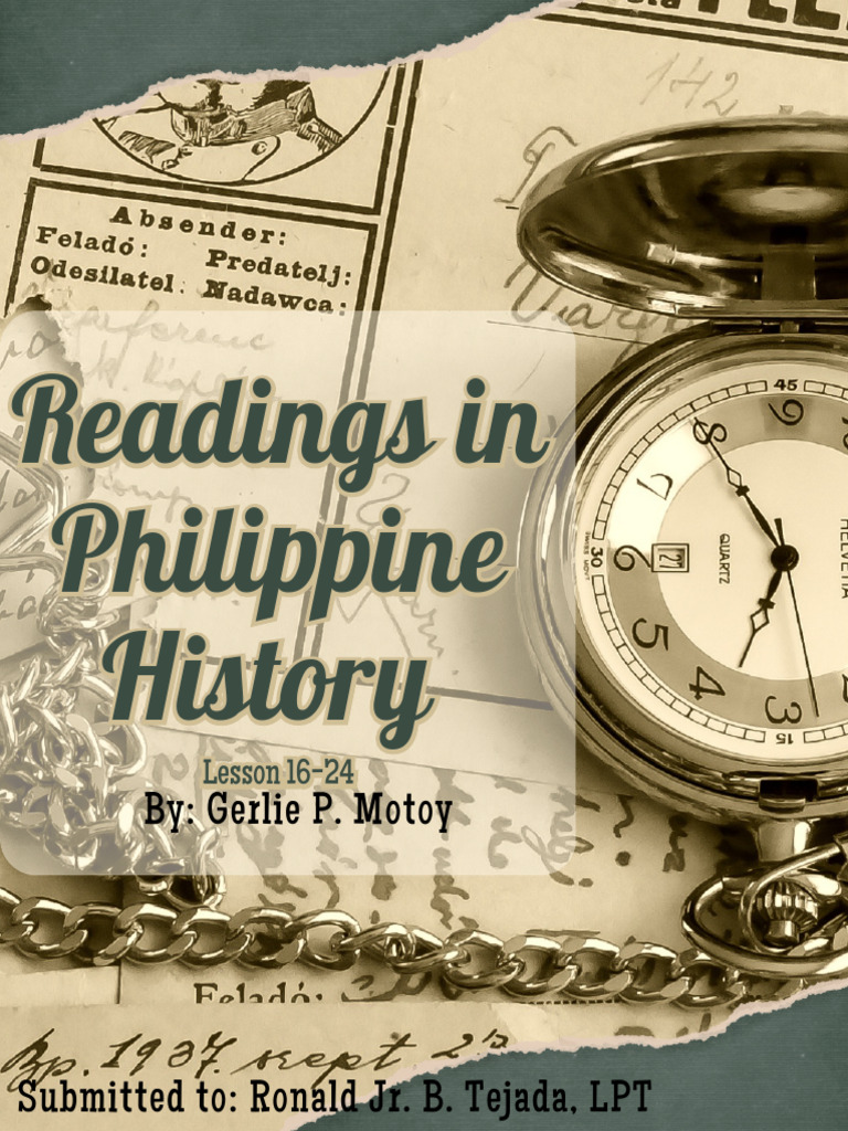 Reading in Philippine History 20240930 075447 0000 | PDF